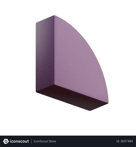 Free Quarter Circle 3d Icon Download In Png Obj Or Blend Format