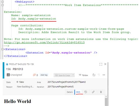 Azure Devops Tfs 2017 Update2 Custom Page Under Work Item Not Added