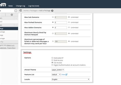 Managing The Packages Of Your Web Hosting Accounts In Whm Hostarmada