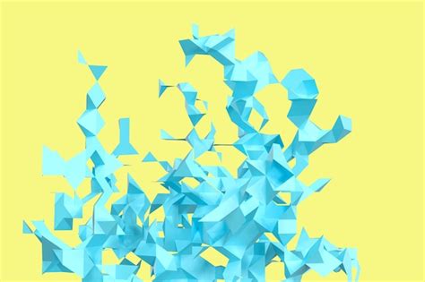 Premium Photo Triangular Paper With Creative Shapes 3d Rendering