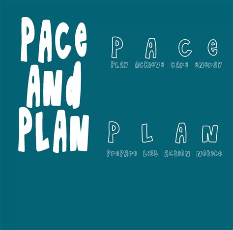 Pace And Plan ToolBox