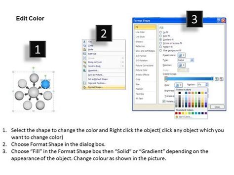 D Circular Design Of Seven Stages In Flow Ppt Spoke Process PowerPoint Templates