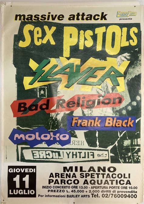 Lot 386 Sex Pistols Concert Posters Italy