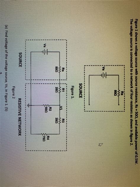 Solved Figure 1 Shows A Voltage Source With Source Chegg Com