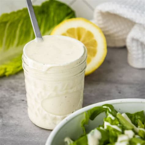Caesar Salad Dressing No Egg Dizzy Busy And Hungry