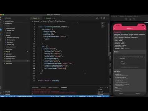 React Native Tutorial Text Style Props React Native YouTube