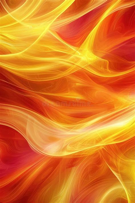 Dynamic Fiery Swirl Abstract Background With Warm Red Orange And Yellow Patterns For Energetic