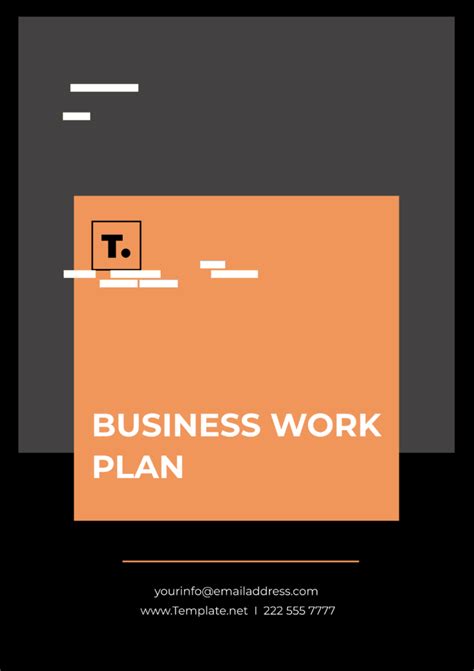Free Business Work Plan Template To Edit Online