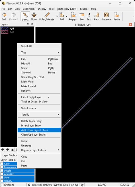 Coding A Path Via Python — Klayout