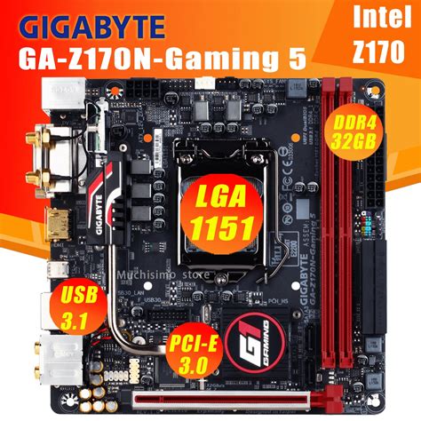 Gigabyte Introduces The Z170n Gaming Mini Itx Motherboard Motherboard Mini Itx Gigabyte