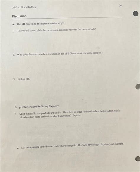 Solved Lab PH And Buffers Results Name Lab Section Chegg