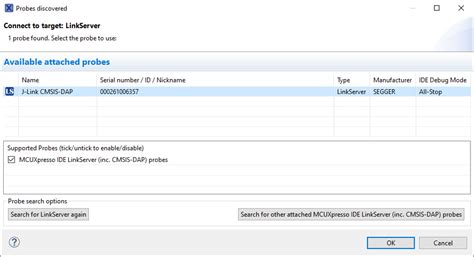 Booting J Link As Cmsis Dap Debug Probe Mcu On Eclipse