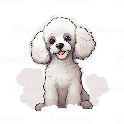 Poodle Cachorro Cachorro Cachorro Desenho Animado Fofa