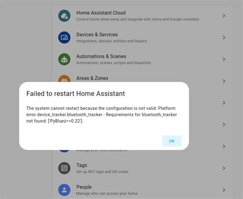 Could Not Restart My Home Assistant After Update Of Software Installation Home Assistant