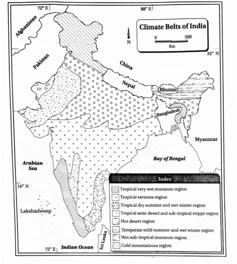 Wbbse Solutions For Class 10 Geography Chapter 5 India Physical