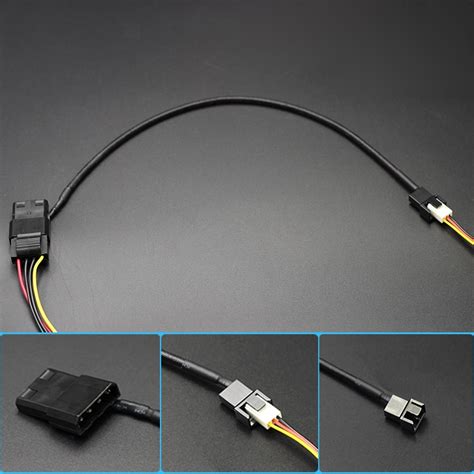 PCS V Pin PWM Power Supply Extension Cable Male To Female Port PC Chassis Cooling AWG