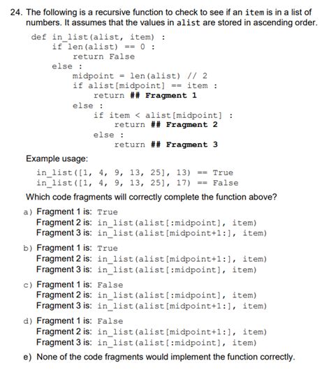 Solved The Following Is A Recursive Function To Check To Chegg