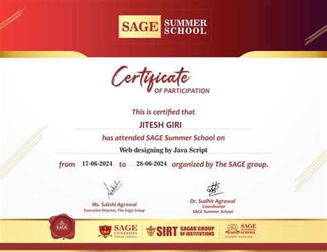 Jitesh G On Linkedin Webdevelopment Javascript Webdesign Sagewinterschool