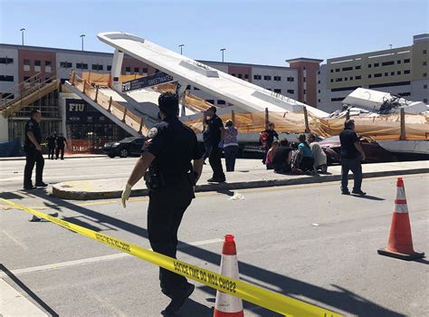 Las Imágenes Del Colapso Del Puente Peatonal En Miami Infobae