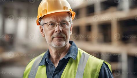 AI Generated A Man In A Hard Hat And Safety Vest 36554755 Stock Photo