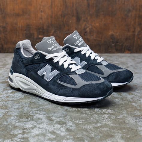 New Balance Men 990 M990nv2 Made In Usa Navy Grey