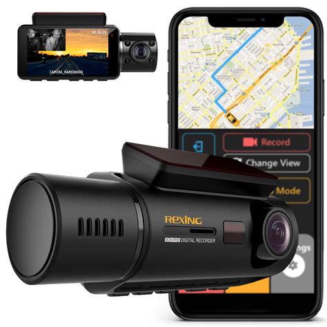 Rexing V3 1080p Front And Inside Cabin Dash Cam With Wi Fi And Gps Walmart Canada