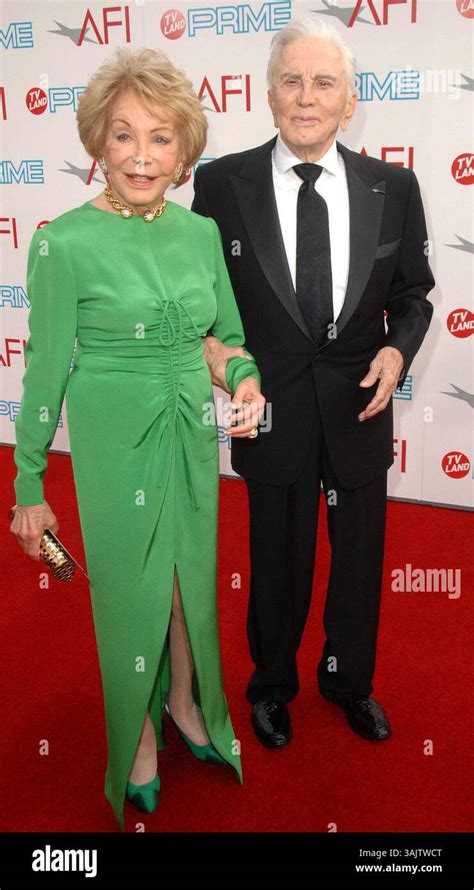 Anne Buydens And Kirk Douglas Attends The 37th Afi Life Achievement Award