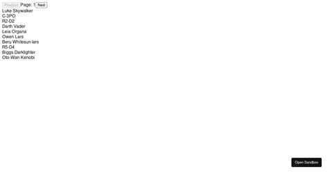 React Query Paging Codesandbox