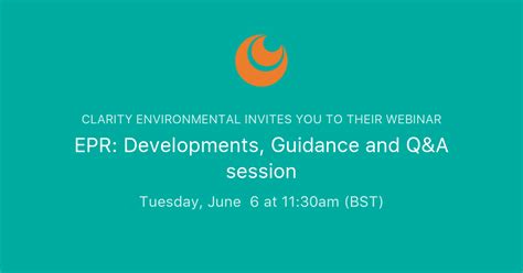 Epr Developments Guidance And Qanda Session Clarity Environmental