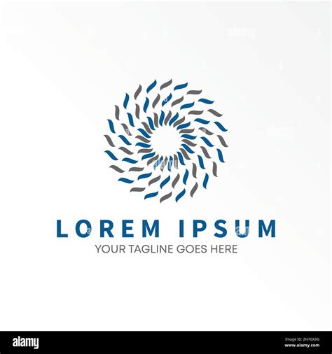 Twist Motif Around Circle Image Graphic Icon Logo Design Abstract Concept Vector Stock Can Be