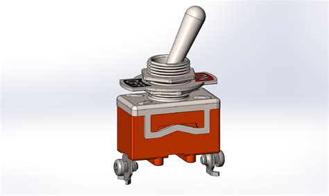 F0197 拨动开关模型图mfsolidworks 2017模型图纸下载 懒石网