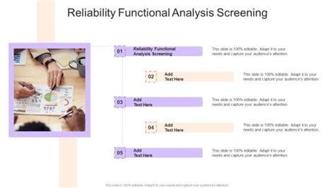Reliability Functional Analysis Screening PowerPoint Presentation And Slides PPT Presentation