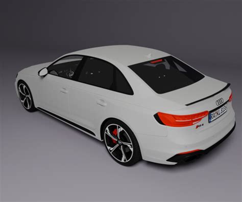 Artstation Audi Rs4 Sedan 2020 Game Assets