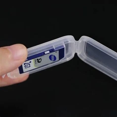 Storage Packing Clear Small Pp Plastic Mini Sd Card Case Memory Card Blister Packaging Fruit At