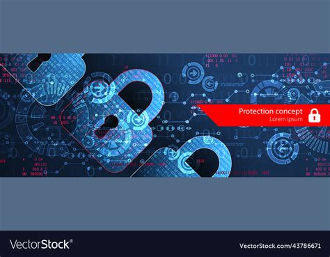 Personal Data Security Cyber Or Information Vector Image