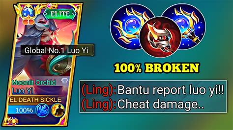 Top 1 Luo Yi Best Build And Emblem 2023 Top 1 Luo One Shoot Buildmlbb