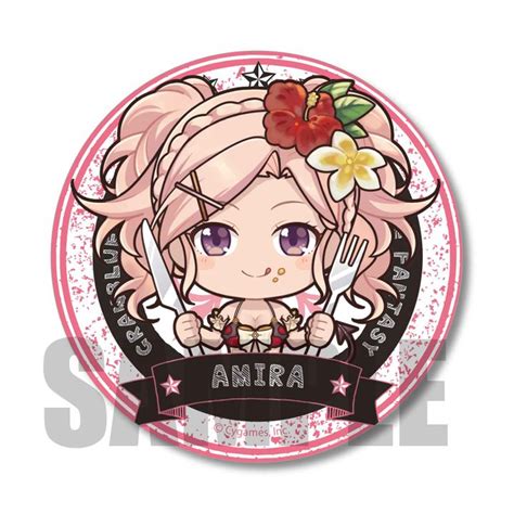 Granblue Fantasy Gochi Chara Can Badge Amira Nettou Manatsu No Food Fight Kyou Hobby Shop