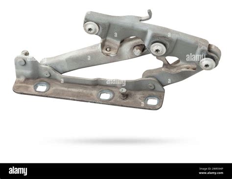 Pair Of Hinges For Attaching The Hood Or Trunk Of The Car On A White