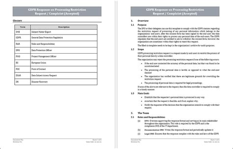 Gdpr Implementation Toolkit Itsm Docs Itsm Documents And Templates