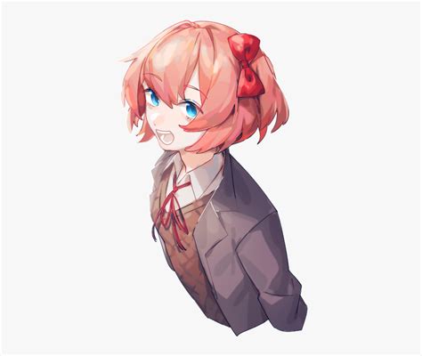 Fan Art Ddlc Sayori Transparent Hd Png Download Kindpng