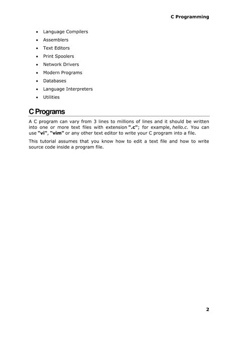 Computer Languages And Work From Home Jobs C LANGUAGE OVERVIEW