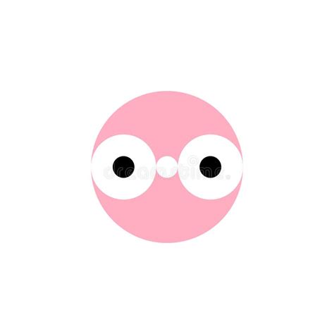 Funny Nerd Face Logo Symbol Stock Vector Illustration Of Sign