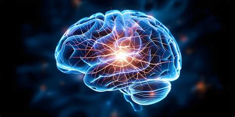 Premium Photo Closeup Of Active Nerve Cells In The Human Brain Stimulating Intellectual