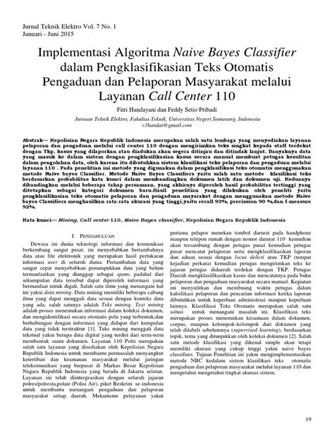 id implementasi algoritma naive bayes class pdf