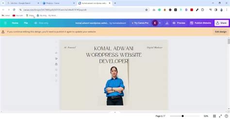 Excited To Unveil Canva Website Komal Adwani Posted On The Topic Linkedin