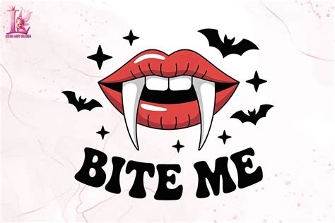 Bite Me Png Graphic By Little Lady Design · Creative Fabrica
