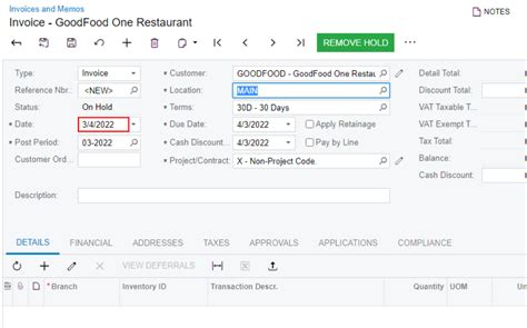 Acumatica Erp Demo Working With Ar Invoices