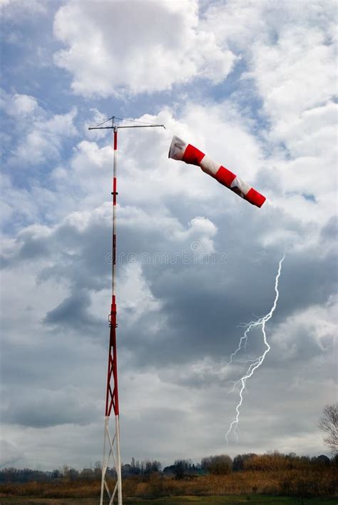 Wind Direction Indicator Stock Image Image Of Lightning 21115431