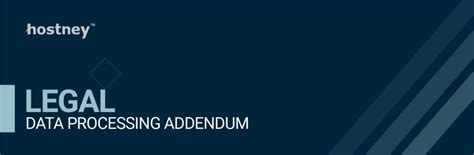 Data Processing Addendum HOSTNEY