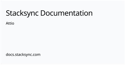 Stacksync Integrates With Attio Crm Stacksync Yc W24 Posted On The Topic Linkedin